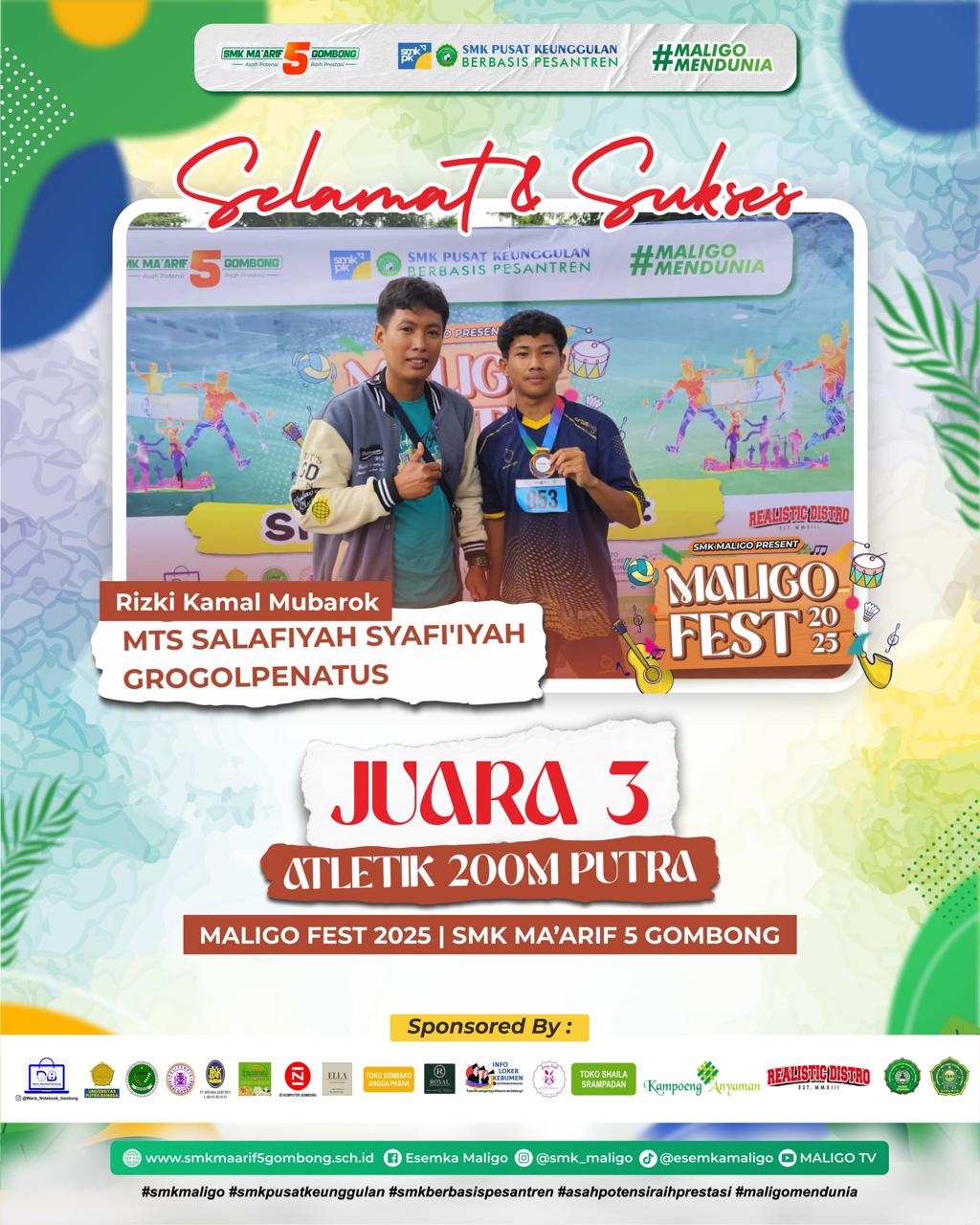 Siswa MTs Salafiyah Syafi'iyah Grogolpenatus Kembali Raih Medali di ...